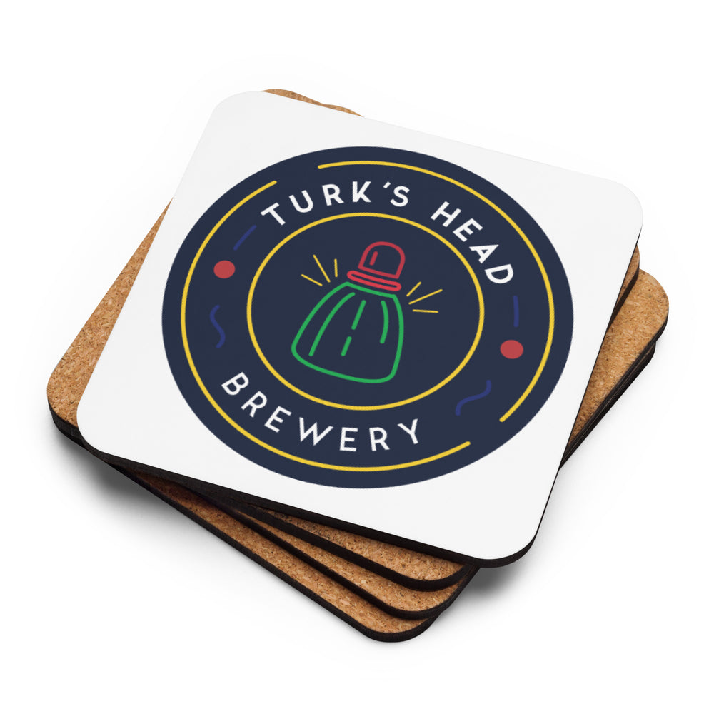 THB Cork-back Bar Coaster - Turk's Head Brewery Merch